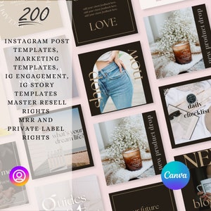 Engagement Instagram Post Templates,marketing Templates, IG Engagement ...