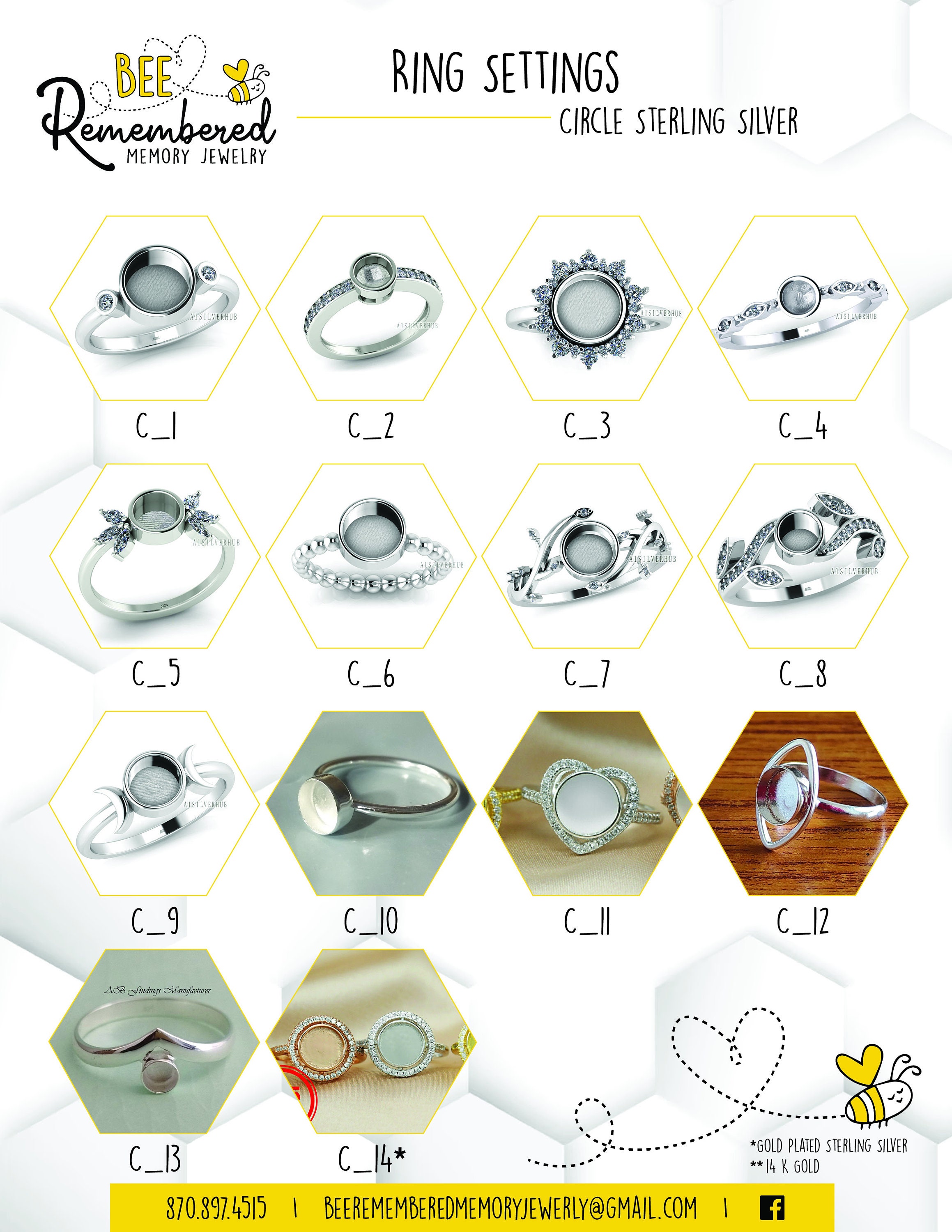 Cremation Memory Ashes Rings & Jewelry Round - Etsy