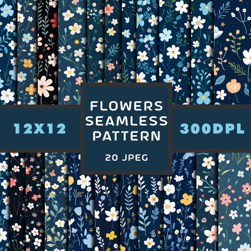 Spring Floral Paper - Etsy