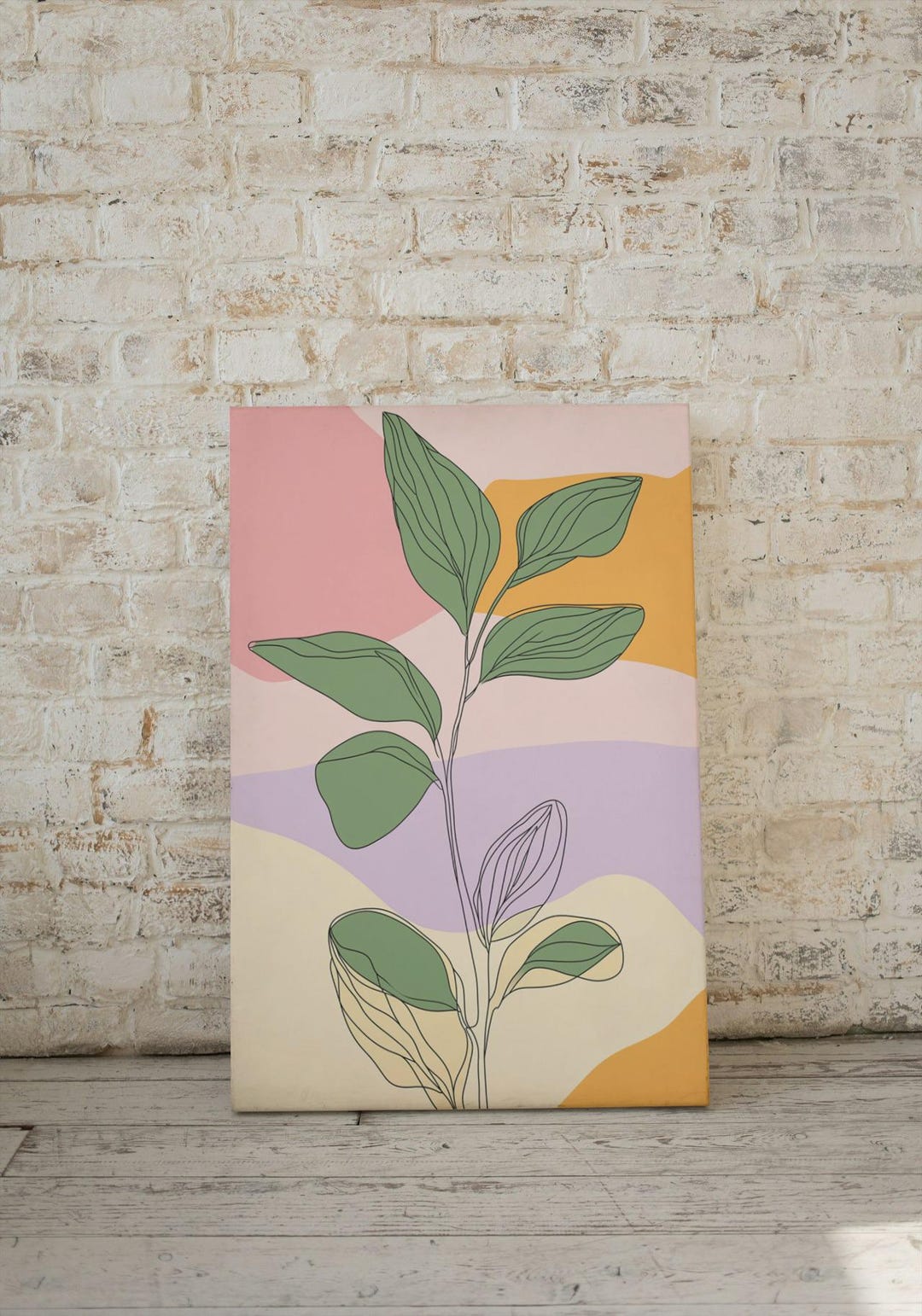 Minimalist Single Line Art of Plant | Digital Download | Wall Decor - Etsy