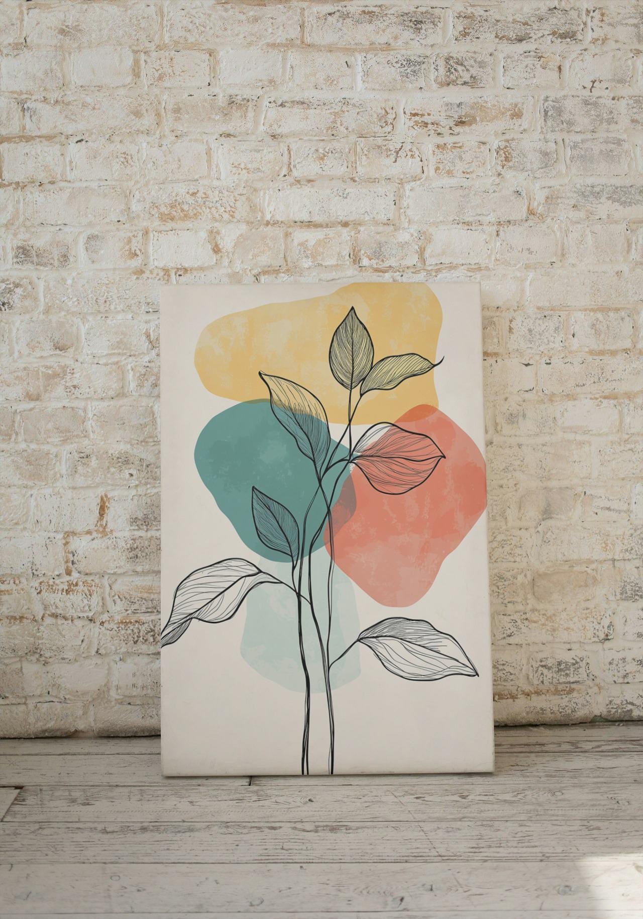 Minimalist Single Line Art of Plant | Digital Download | Wall Decor - Etsy