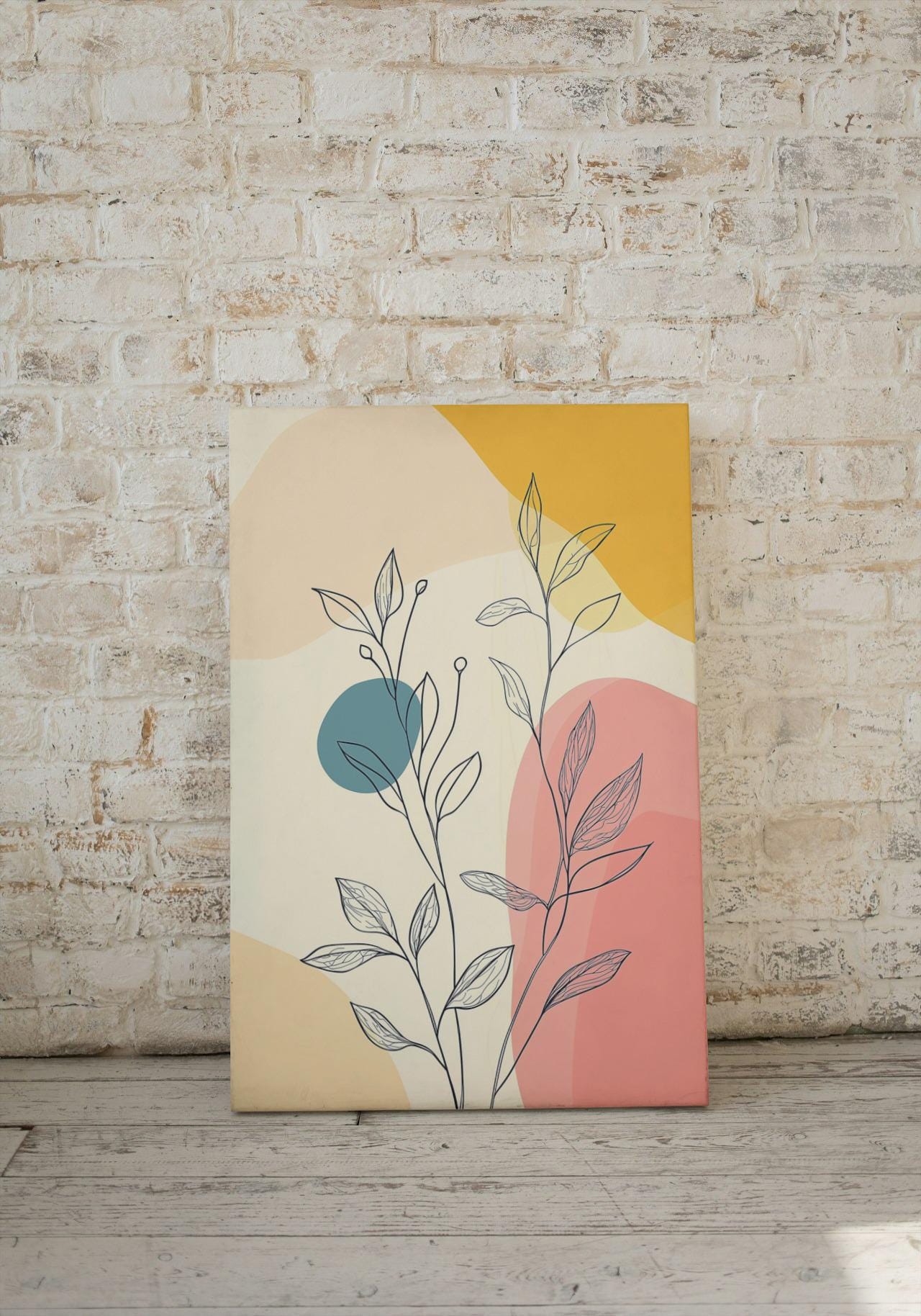 Minimalist Single Line Art of Plant | Digital Download | Wall Decor - Etsy