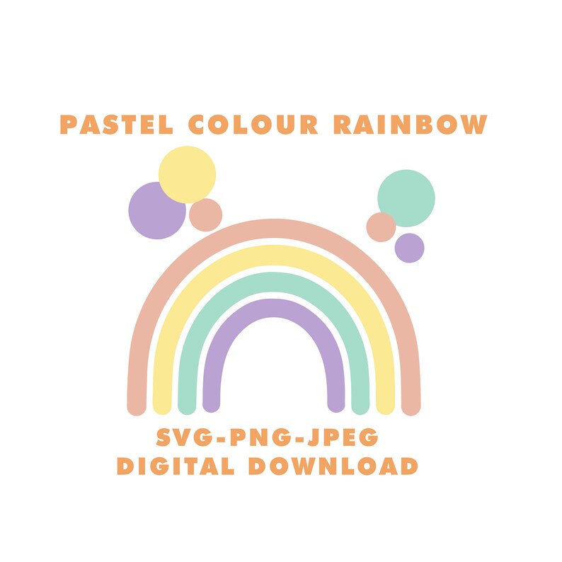 Rainbow SVG Bundle, 15 Boho Rainbow SVG, Rainbow Clipart, Pastel ...