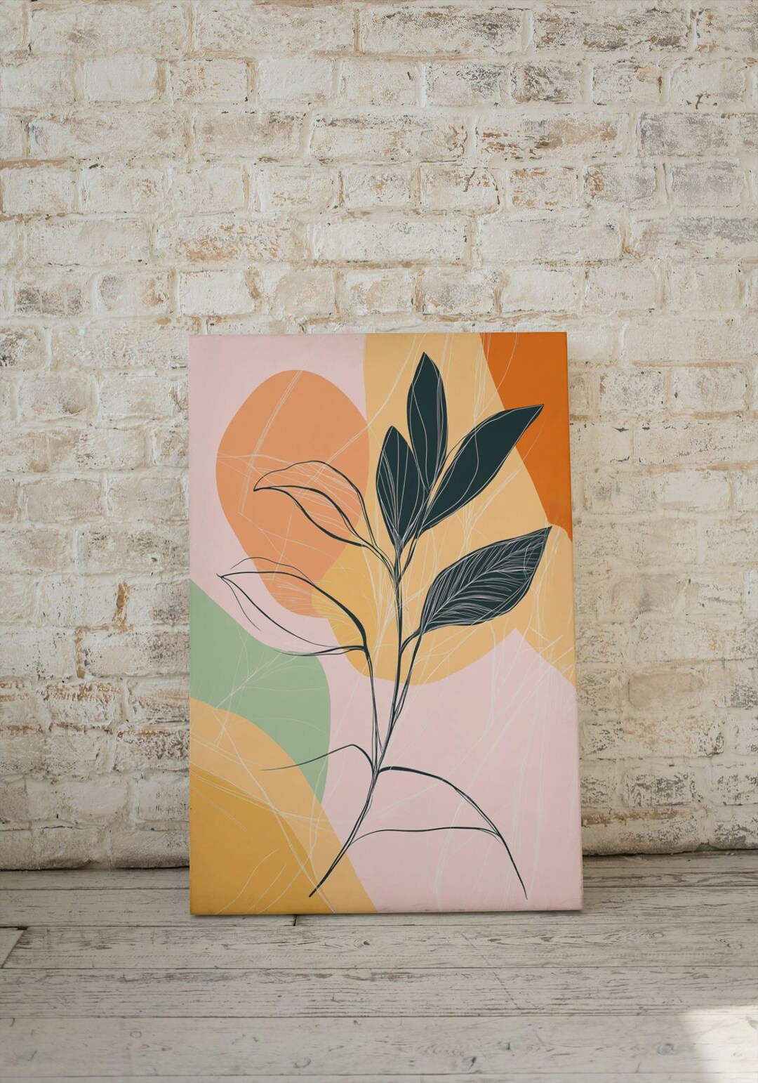 Minimalist Single Line Art of Plant | Digital Download | Wall Decor - Etsy
