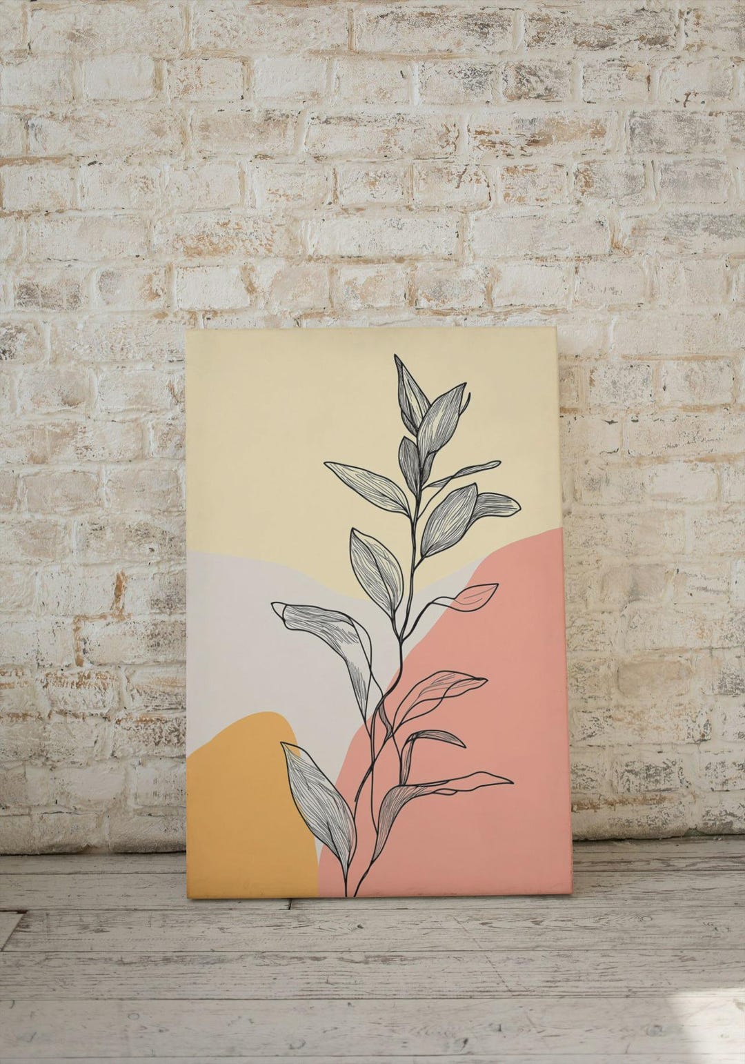 Minimalist Single Line Art of Plant | Digital Download | Wall Decor - Etsy