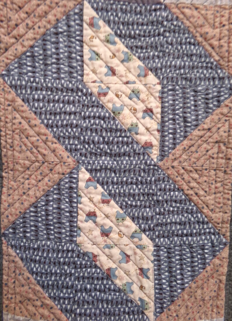 Quirky Twisted Pole Handmade Quilted Throw - Etsy