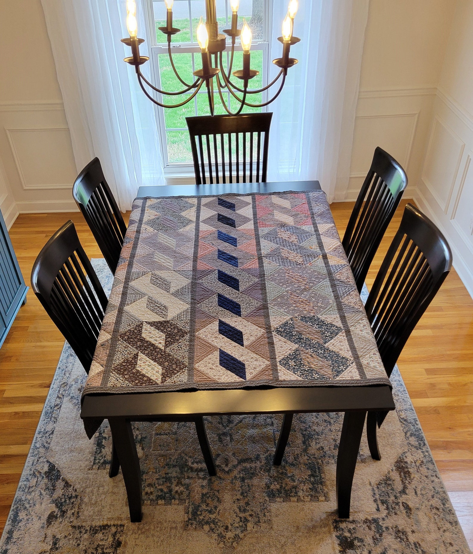 Quirky Twisted Pole Handmade Quilted Throw - Etsy