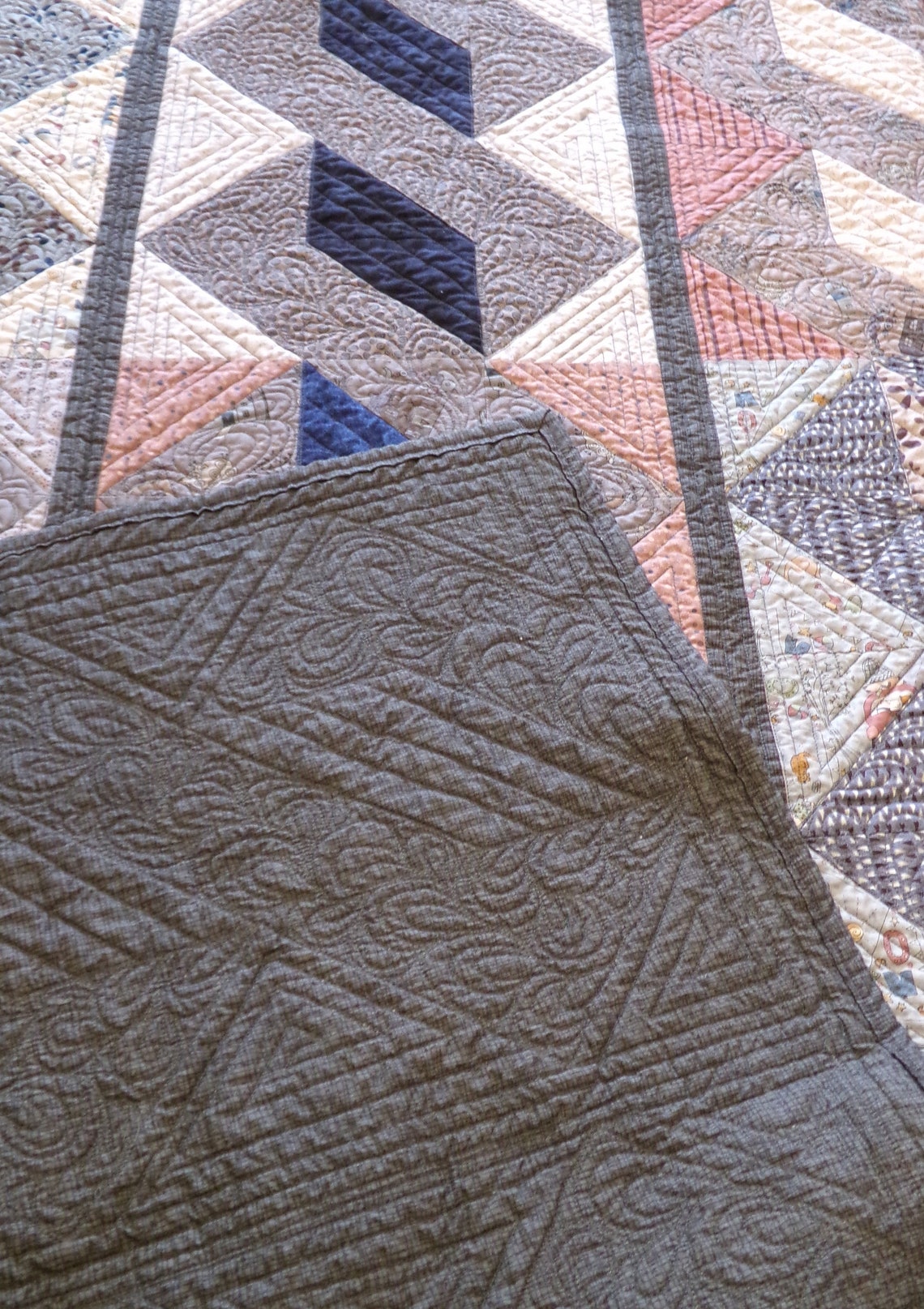 Quirky Twisted Pole Handmade Quilted Throw - Etsy