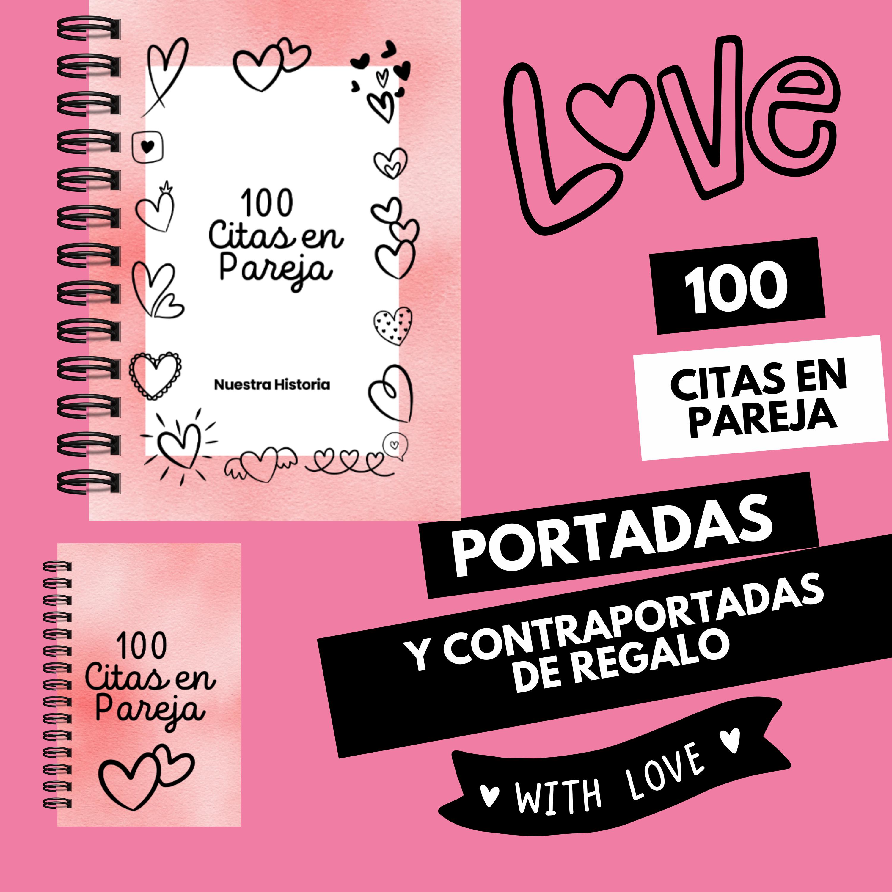 100 citas juntos, 100 citas en pareja, álbum listo para imprimir ...
