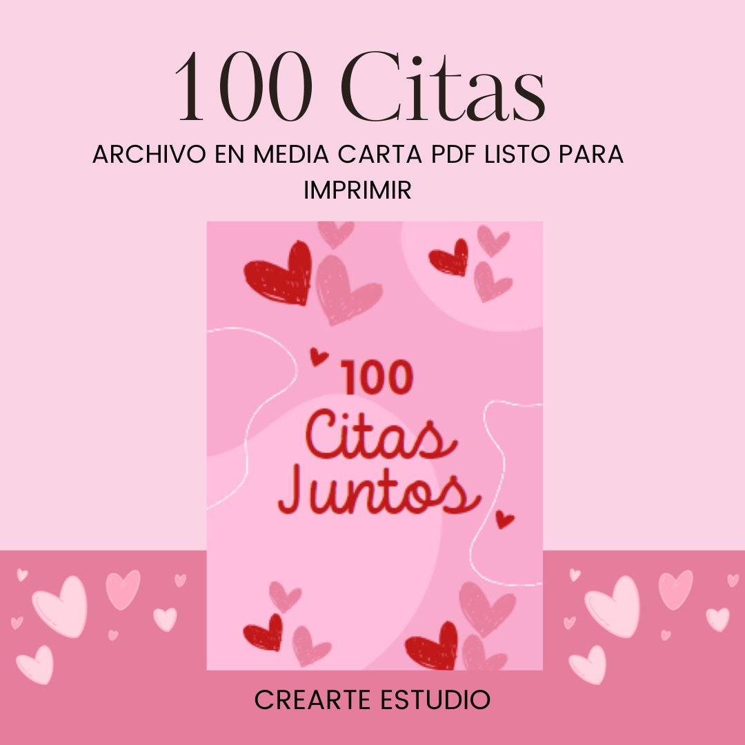100 citas juntos, álbum 100 citas juntos, 100 citas, citas en pareja, planner 100 citas juntos ...