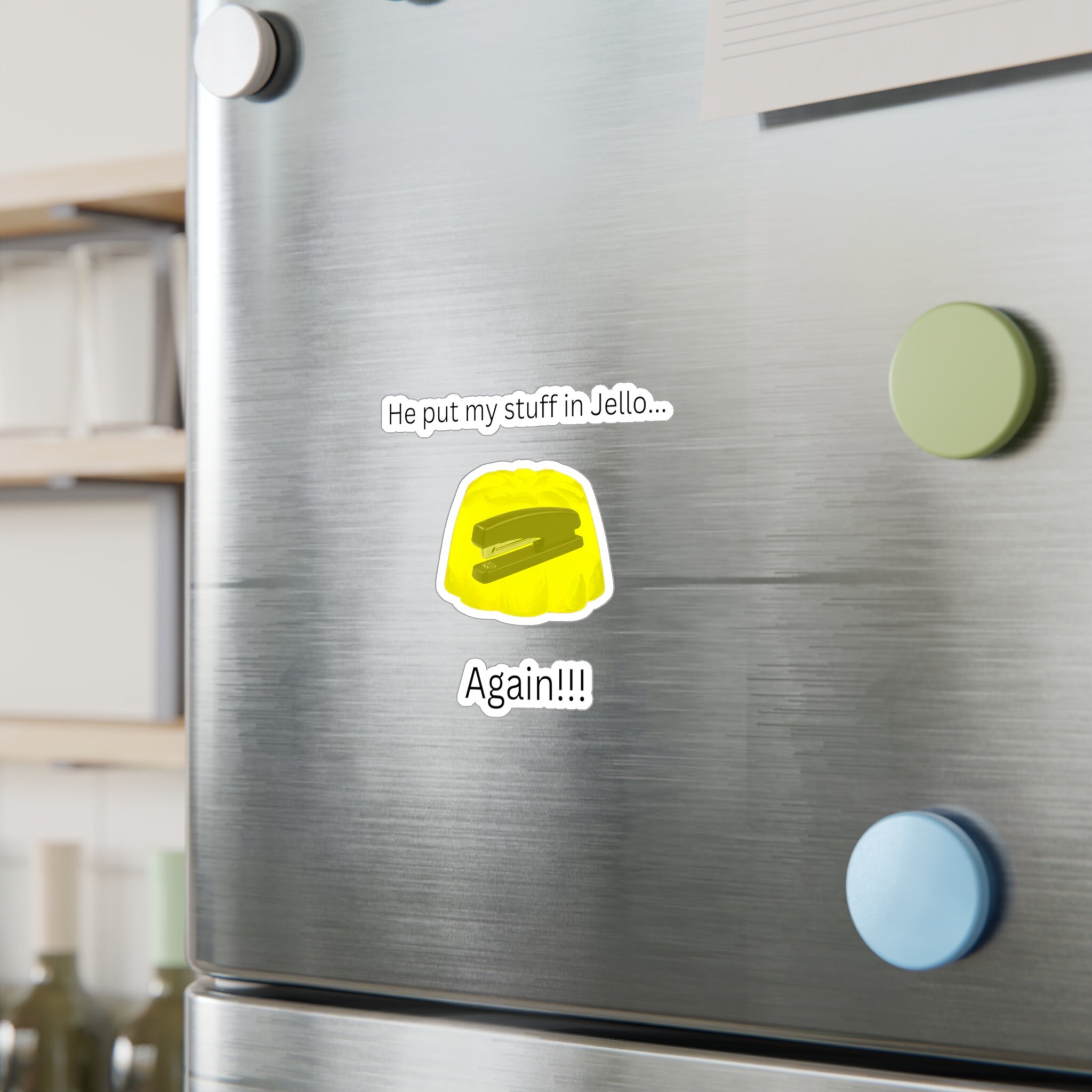 The Office - Stapler in Jello - Vinyl Decal - Etsy