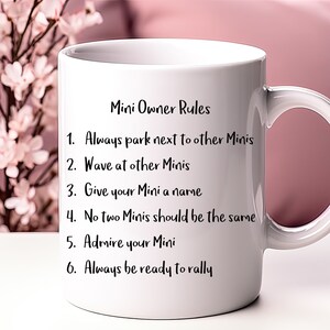The Mini Rules Mug - Printed on Both Sides. Perfect Gift for Mini ...