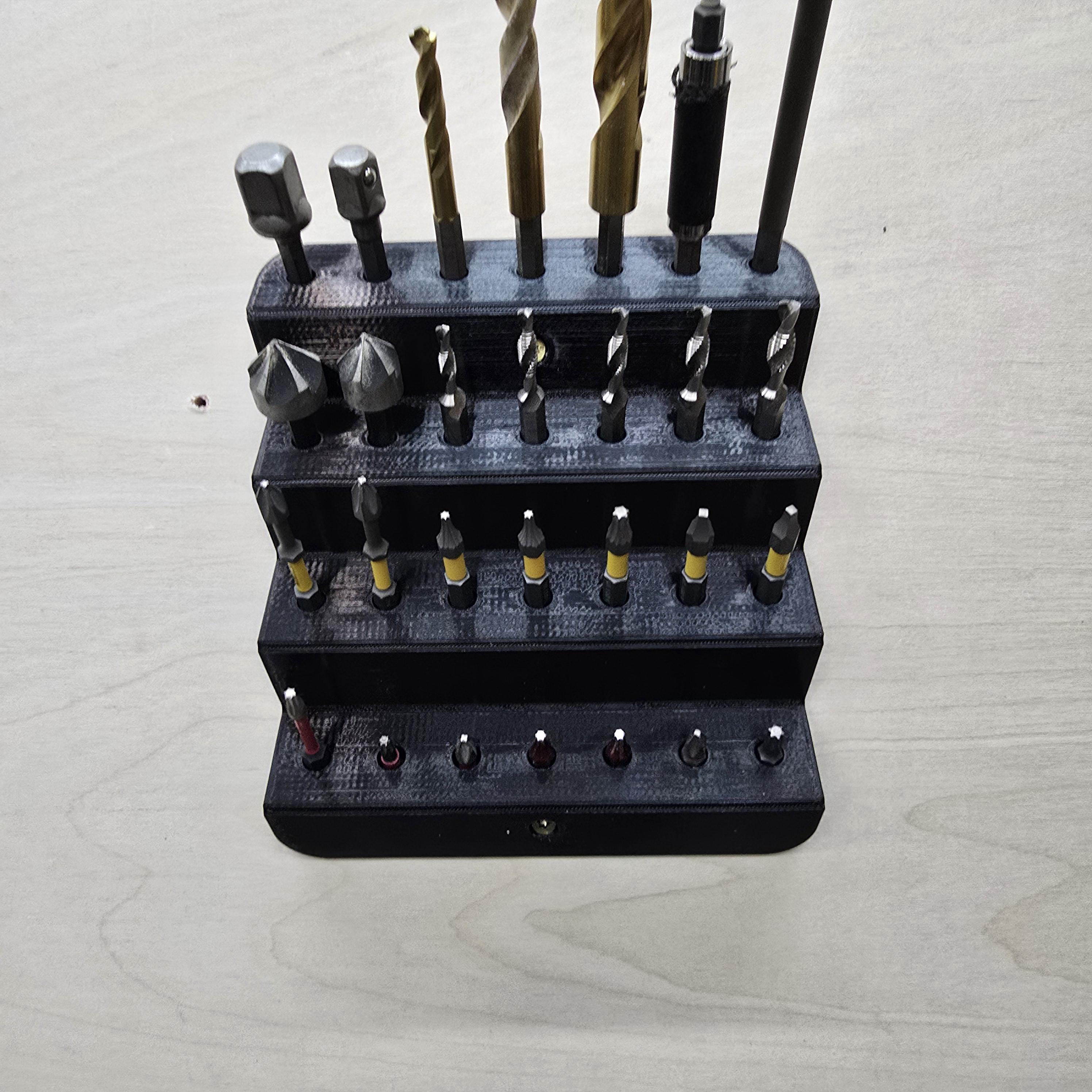 Wall Mount Tiered Bit Rack - Etsy