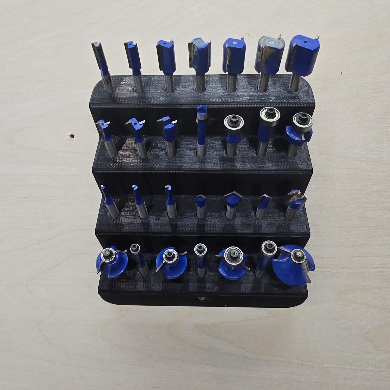 Wall Mount Router Bit Rack - Etsy
