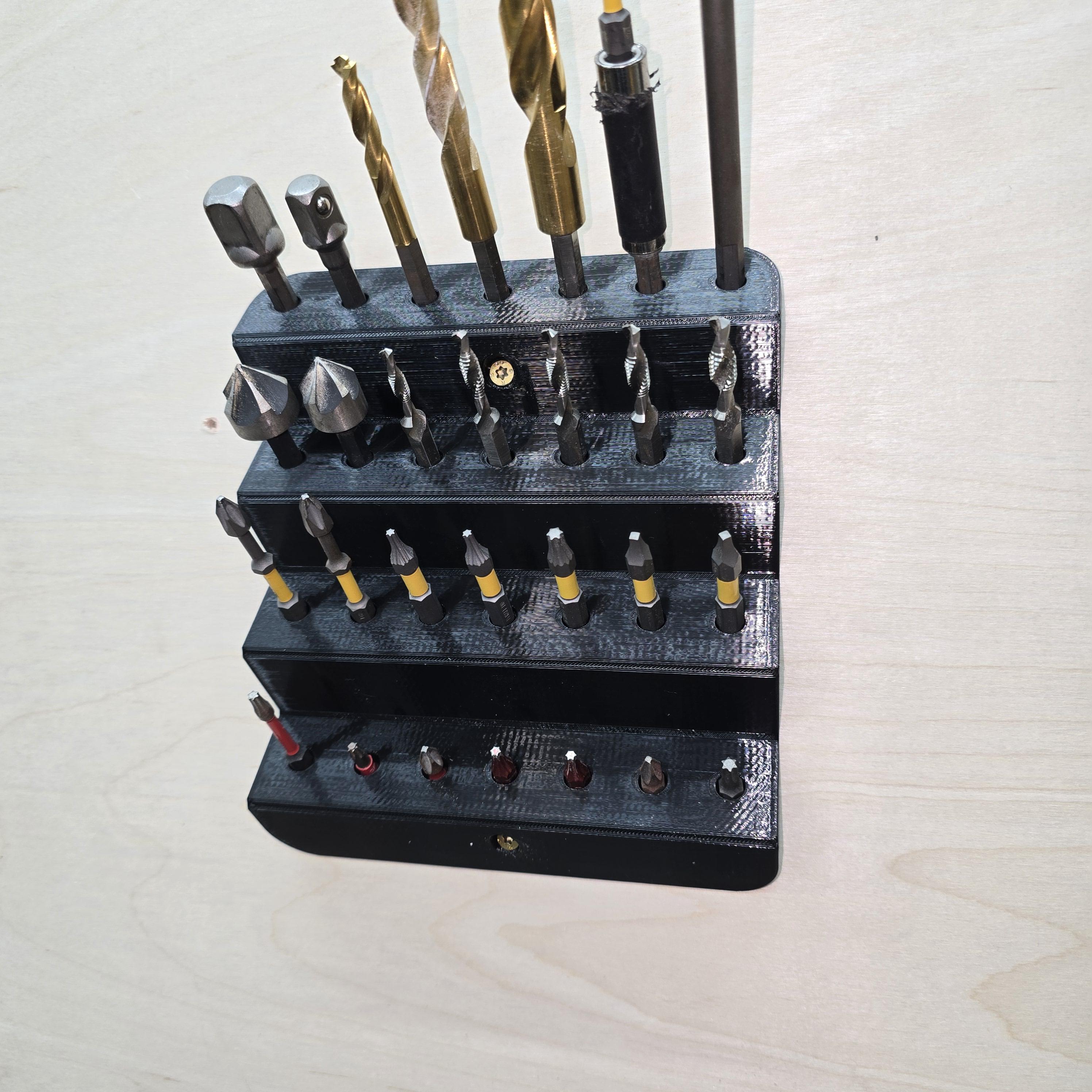 Wall Mount Tiered Bit Rack - Etsy