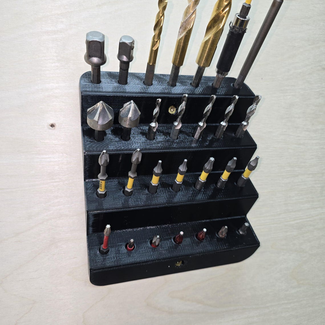 Wall Mount Tiered Bit Rack - Etsy