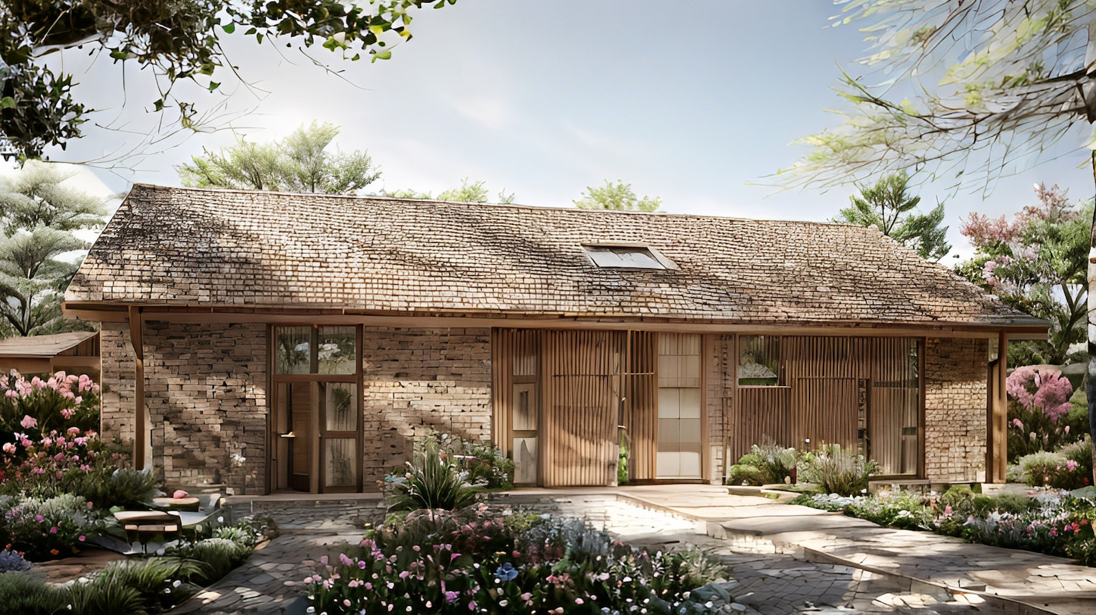 Modern Tiny House Bungalow Plan: 3 Bed, 2 Bath (CAD + PDF + 3D Model ...