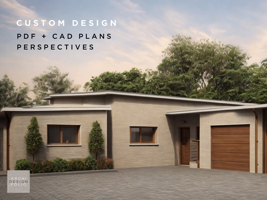 Custom Tailor Made Design for Modern House Single Storey 4 Bedrooms - Etsy