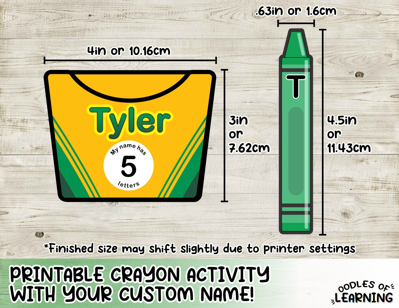 Custom Crayon Name Activity Printable Download - Etsy