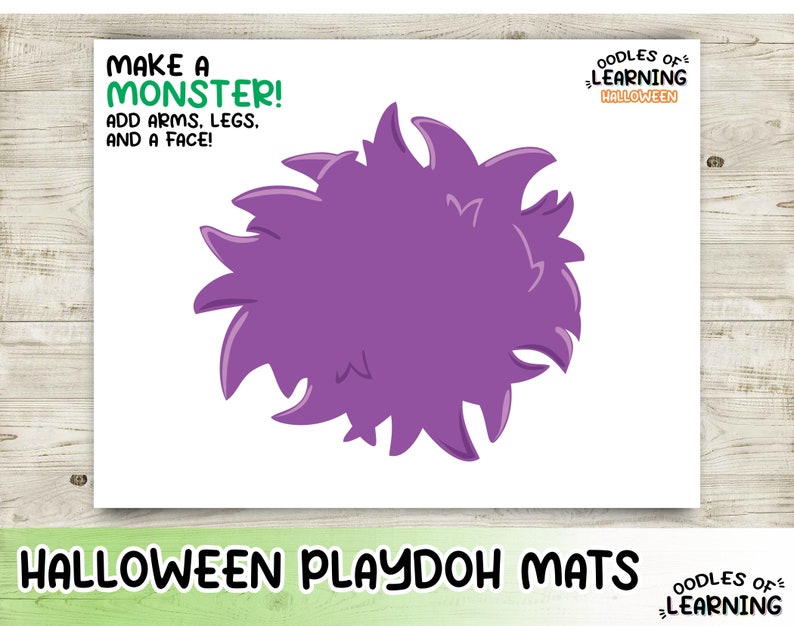 Halloween Playdoh Mats - Etsy