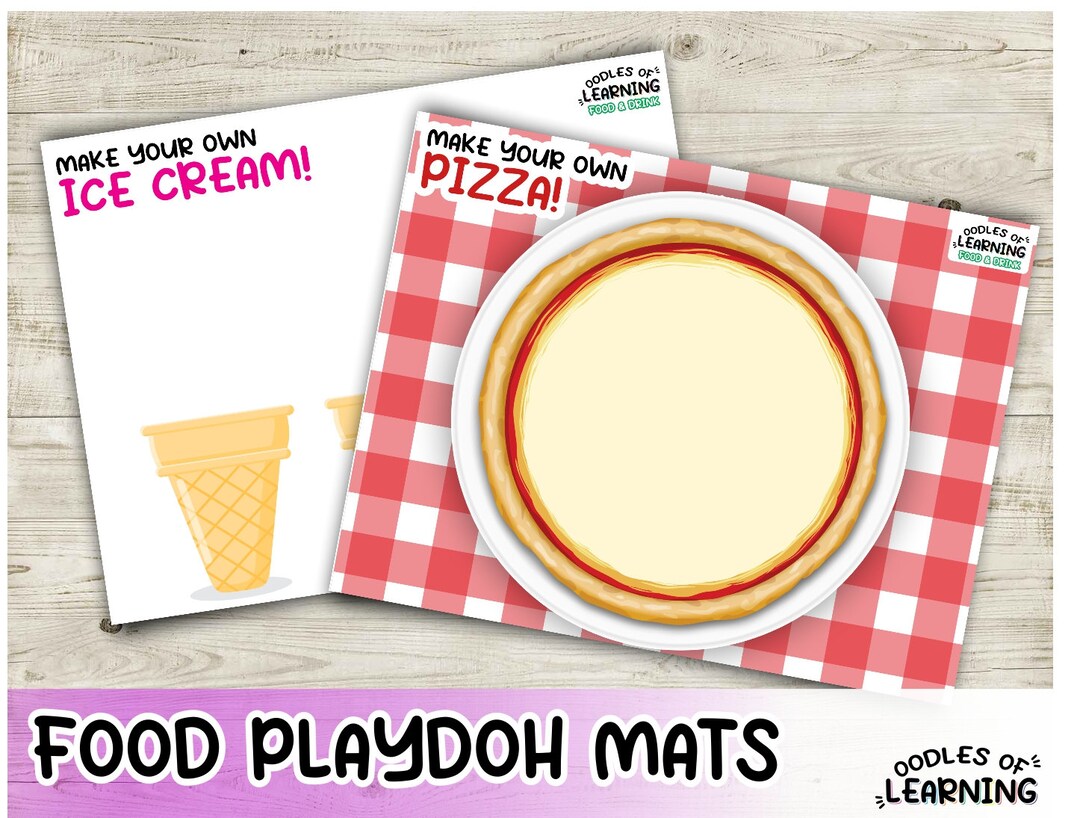 Food Playdoh Mats - Etsy
