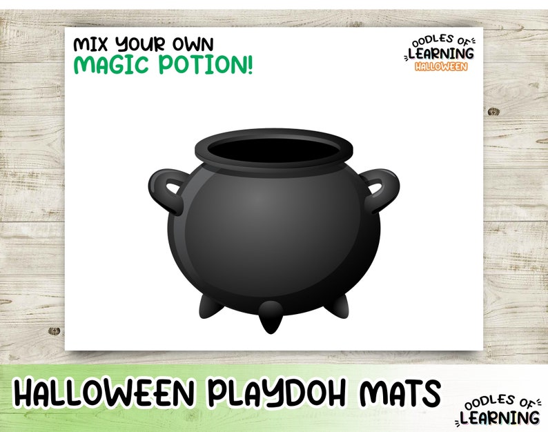 Halloween Playdoh Mats - Etsy