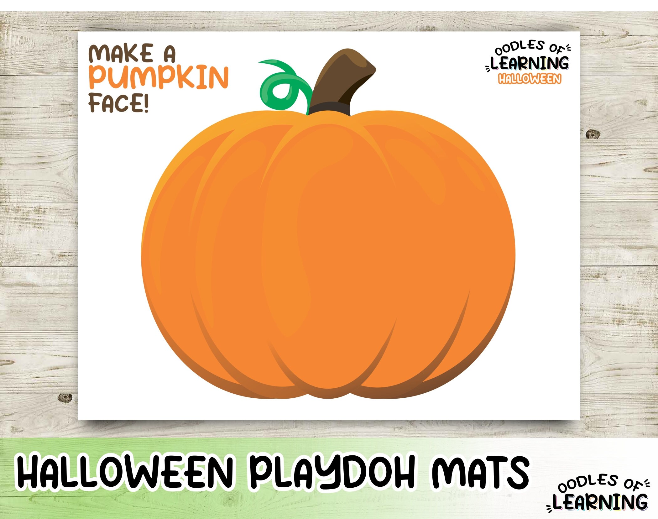 Halloween Playdoh Mats - Etsy