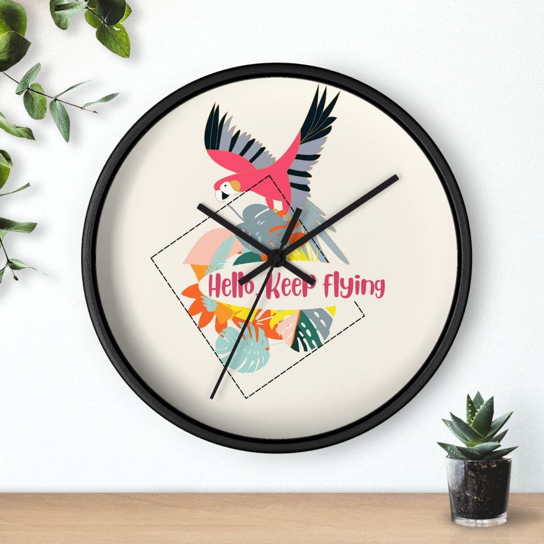 Inspirational Wall Clock Gift Set With Bright Positive Words - Etsy