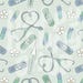 Medical-themed Seamless Pattern | Cute Stethoscope & Floral Digital ...