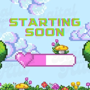 Pixel Animated Screen Screen Package Twitch, Youtube, Streaming Overlay ...