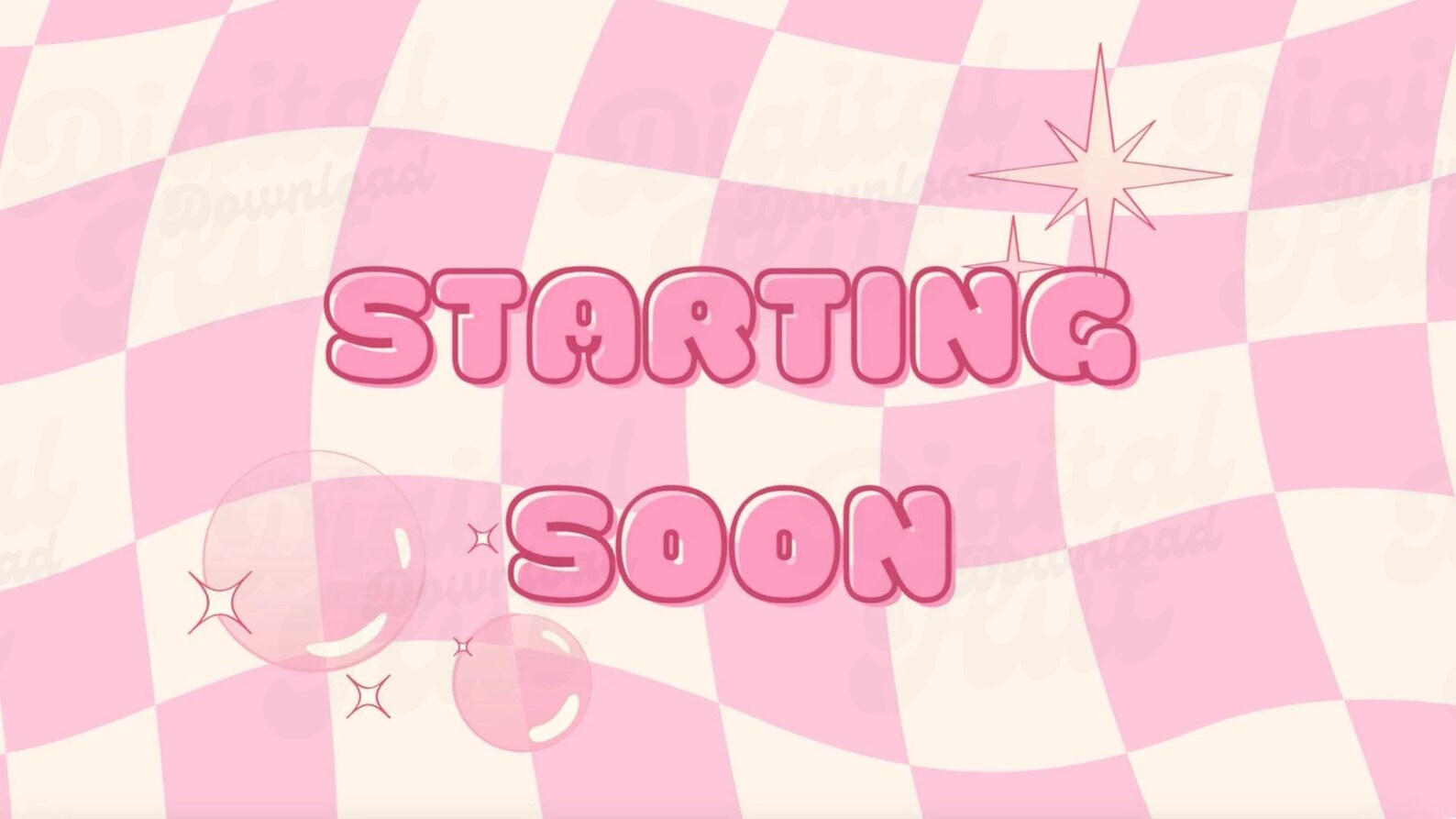 Y2K Barbie Pink Animated Twitch Overlay Kawaii, Cute, Girly Overlay ...