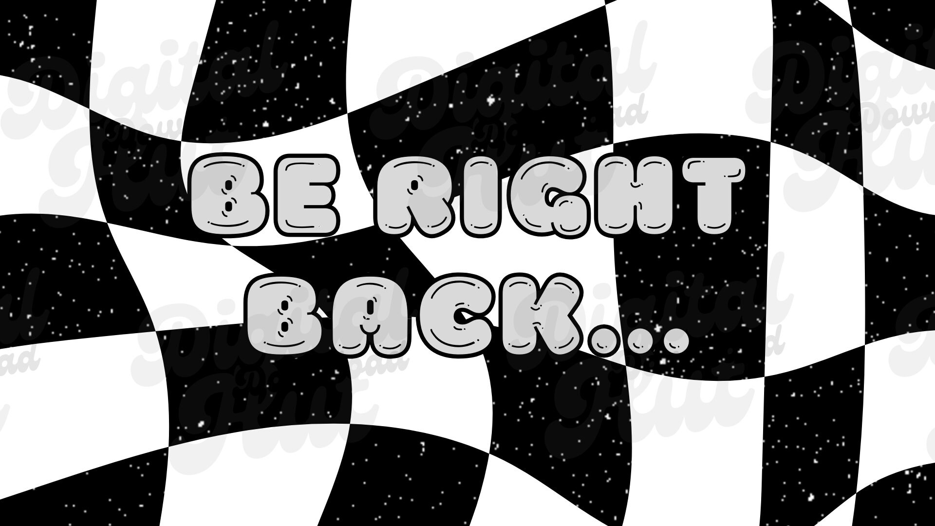 Black Glitter Checker Twitch Screens Checkerboard Pattern, Animated ...