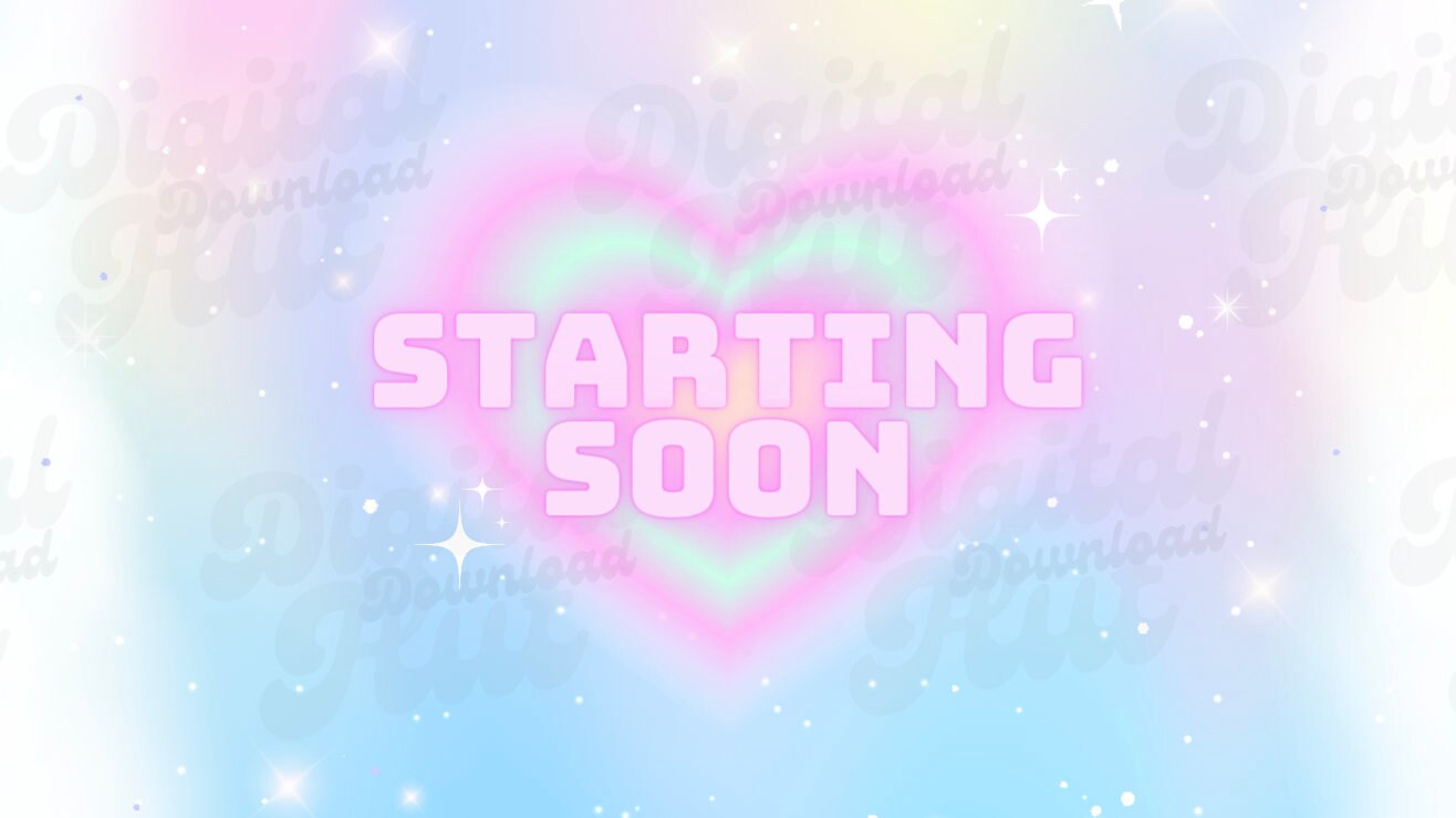 Pastel Kawaii Animated Streaming Intro Screens Pack Twitch, Youtube ...