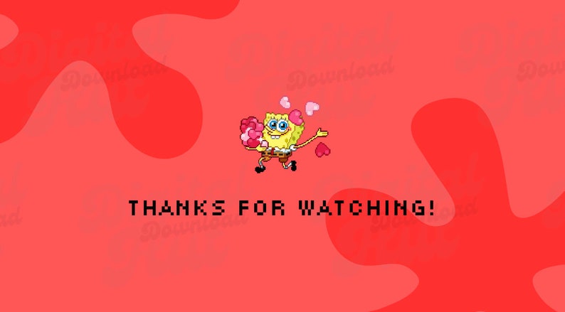 Spongebob Pixelated Stream Screens Animated Looping - Etsy