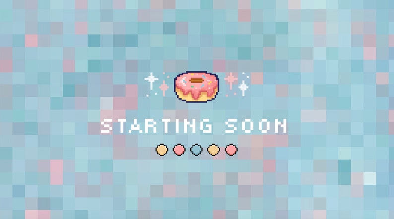 Donut Dream 4-pack of Animated Screens, Intros for Twitch, Youtube ...