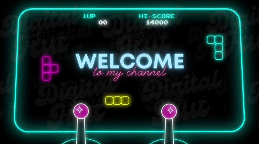 Retro Gaming Intro Screens Pixelated Arcade Game Retro - Etsy