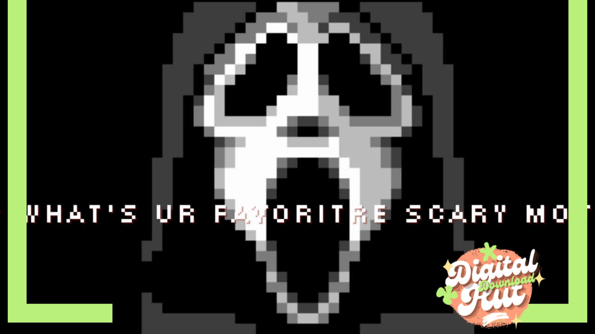 Ghostface Animated Twitch Overlays Halloween, Spooky, Horror, Scream ...