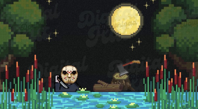 Friday the 13th Animated Overlay for Twitch, Youtube, Streaming ...