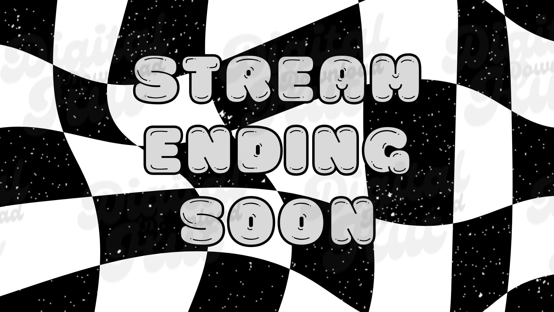 Black Glitter Checker Twitch Screens Checkerboard Pattern, Animated ...