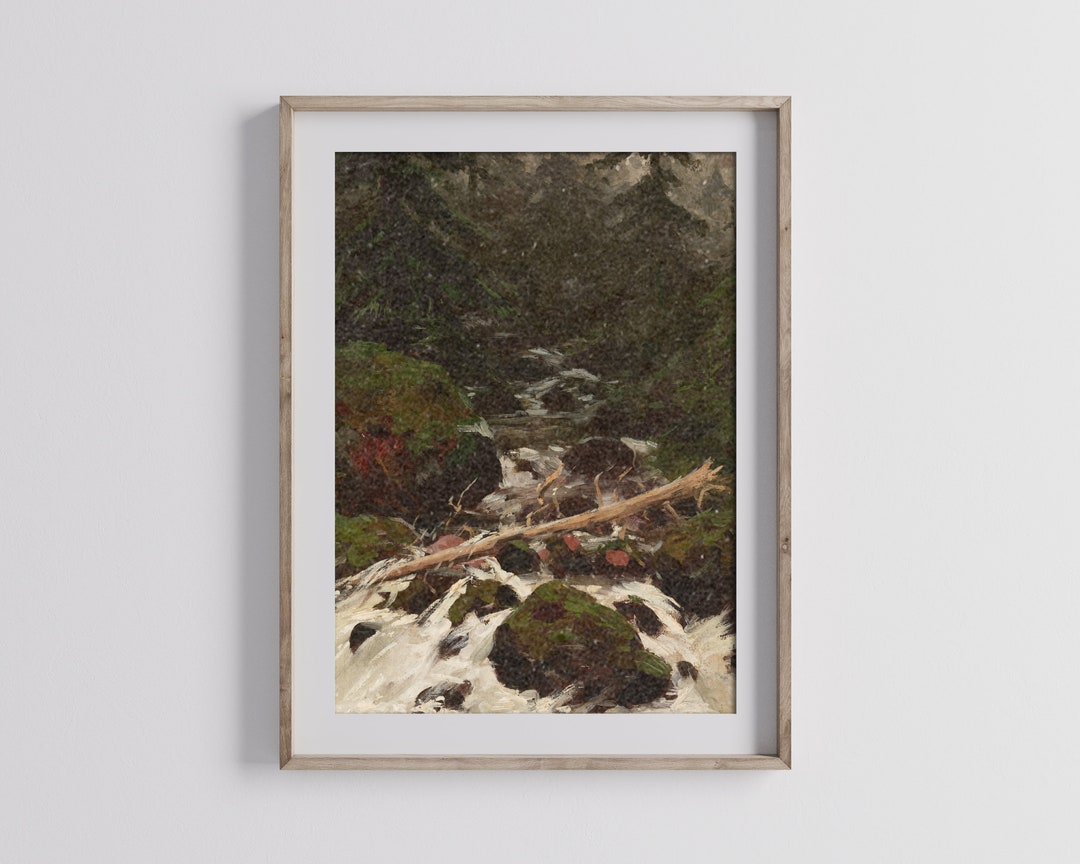 Enchanted Forest Art, Dark Forest Art, Vintage Forest Art, Witchy Wall ...