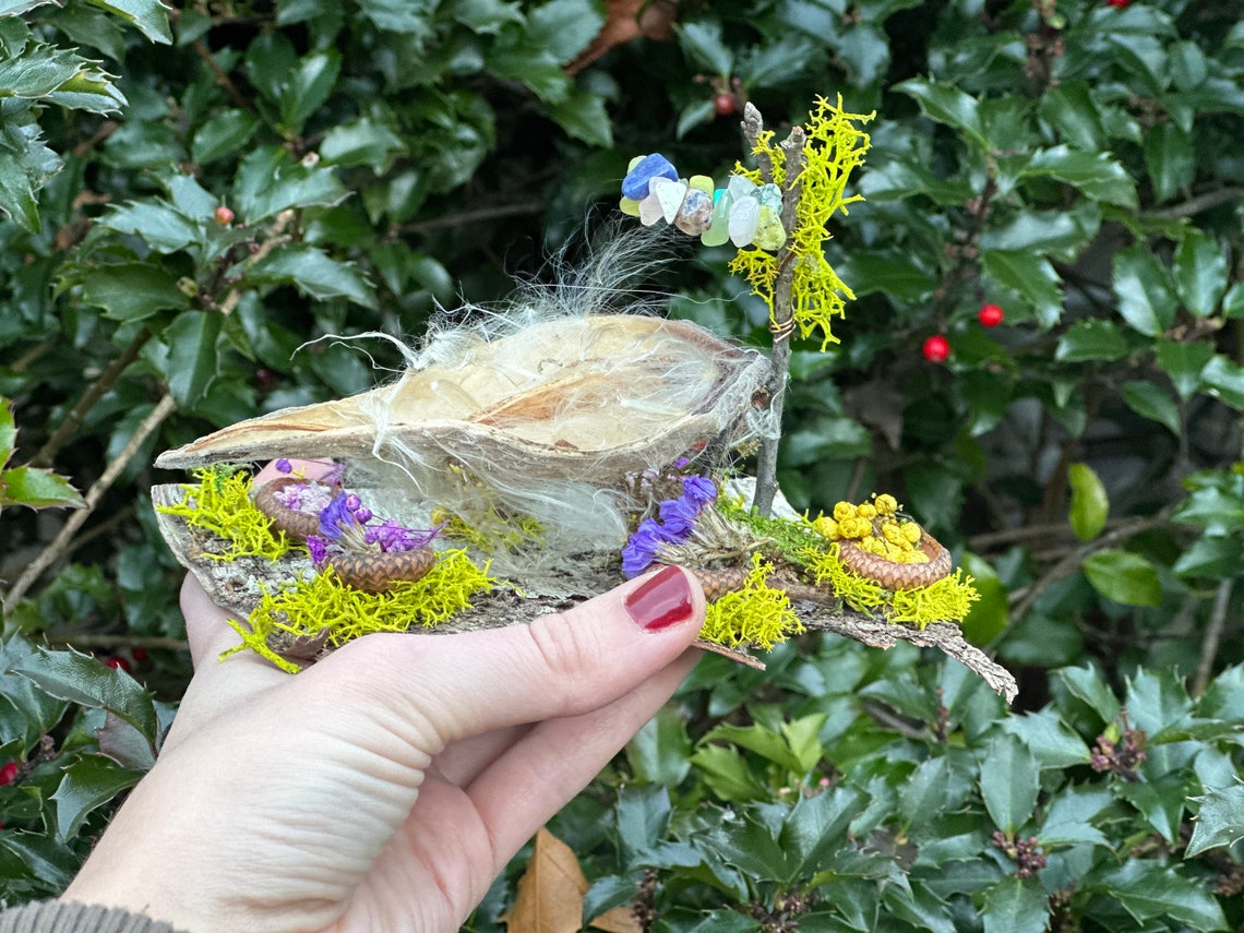 Fairy Bassinet, Fairy House Bassinet, Handmade Fairy Crib, Fairy House ...