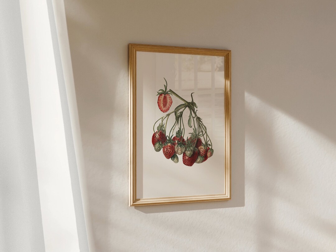 Strawberry Vintage Botanical Print, Vintage Botanical Art, Vintage ...