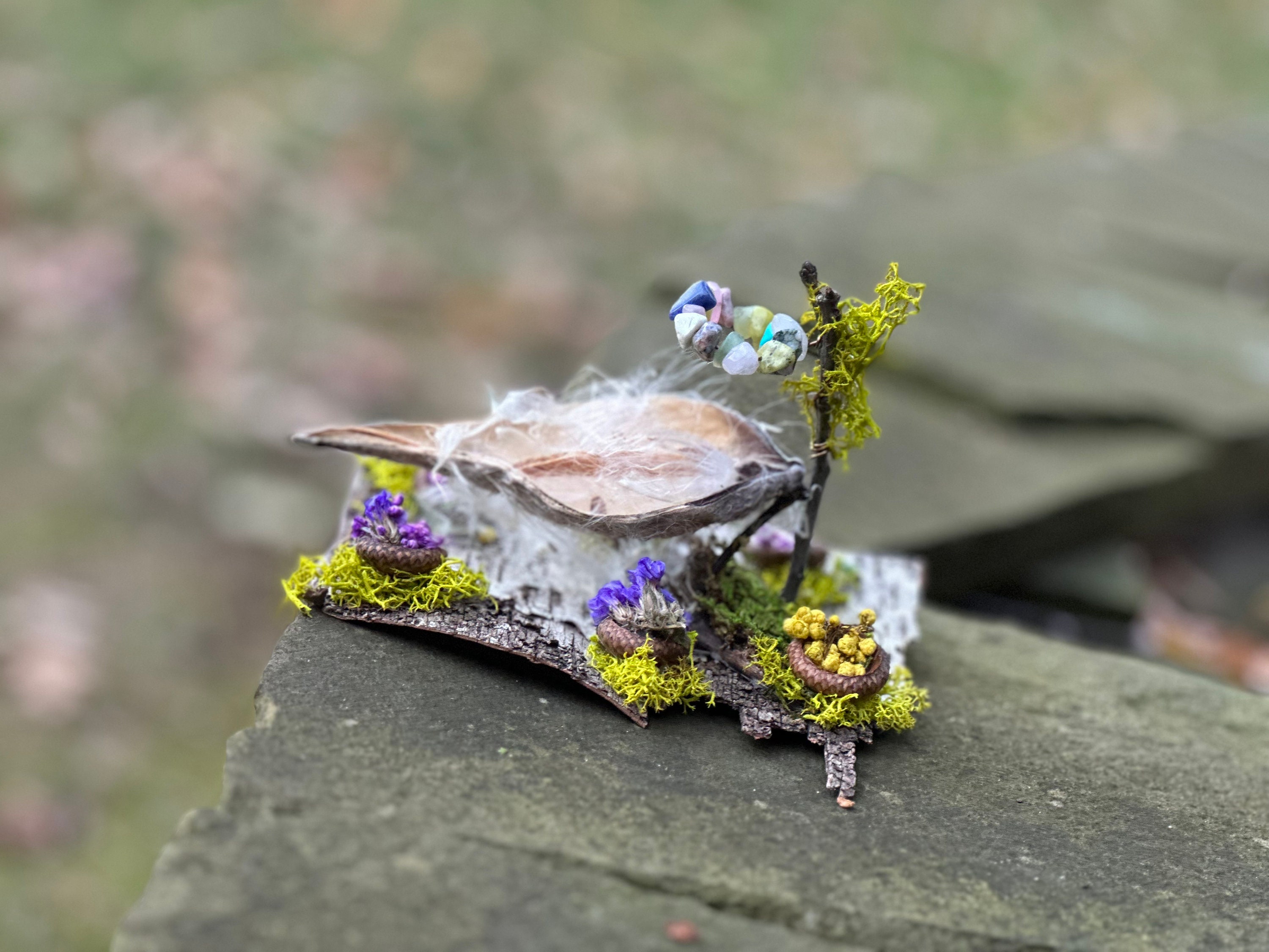 Fairy Bassinet, Fairy House Bassinet, Handmade Fairy Crib, Fairy House ...