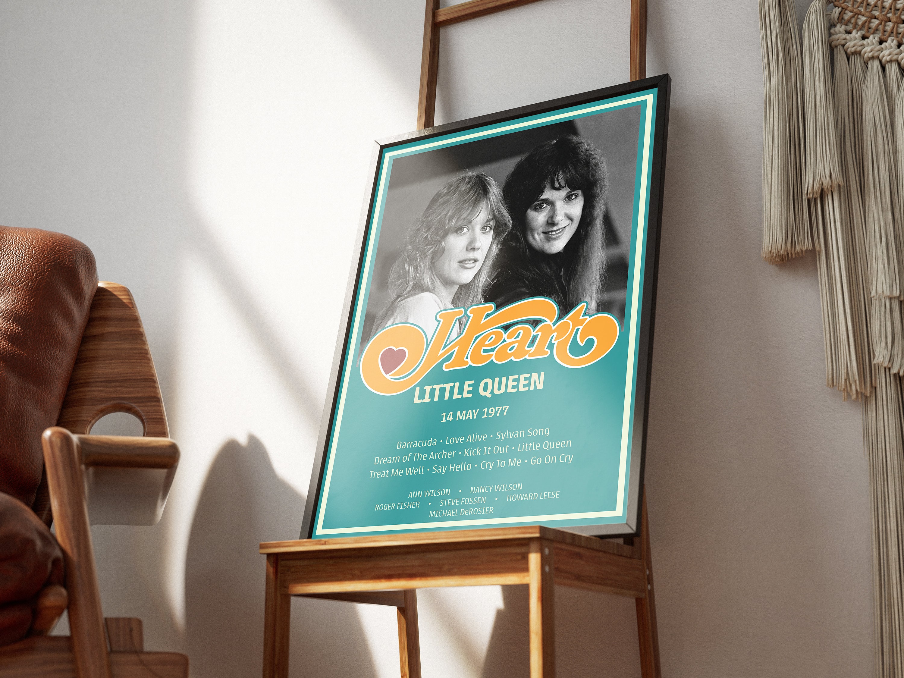 Heart the Band Little Queen Album Poster, Vintage Wall Art, Vintage ...
