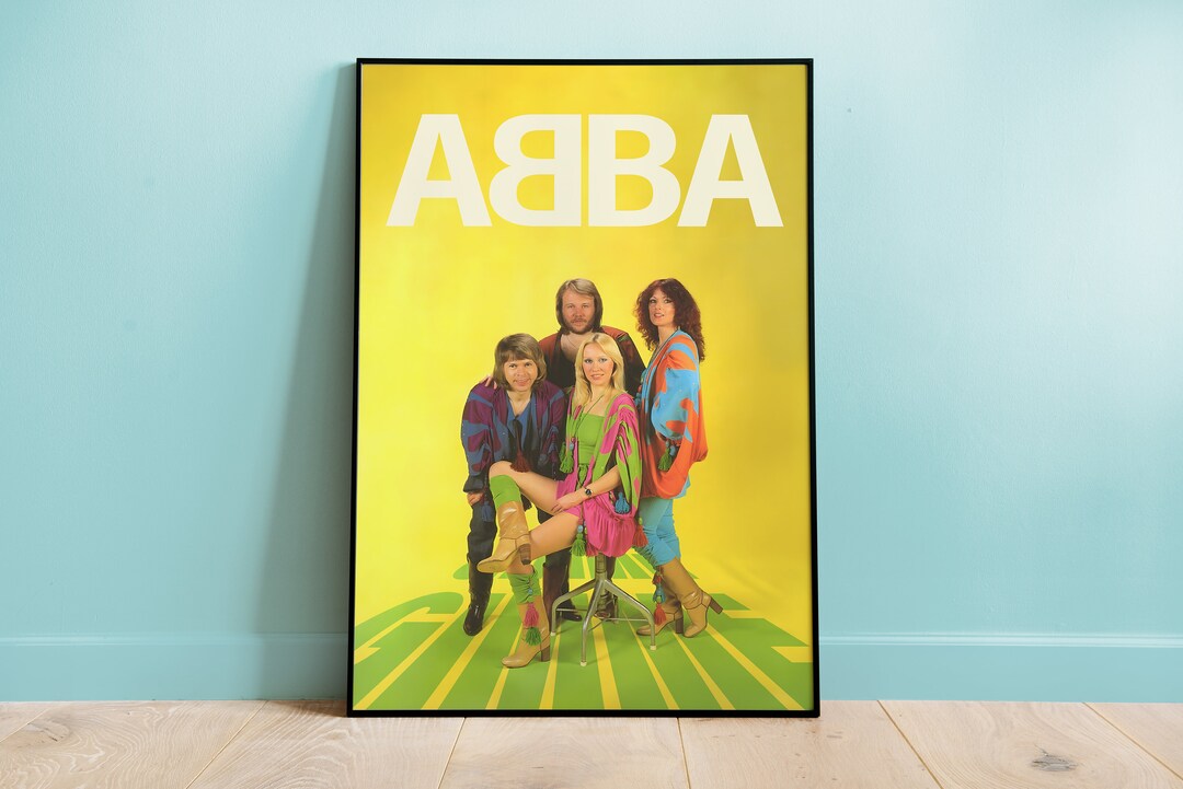 ABBA Photo Poster Print, Retro Wall Art, Retro Music Poster, Home Decor ...