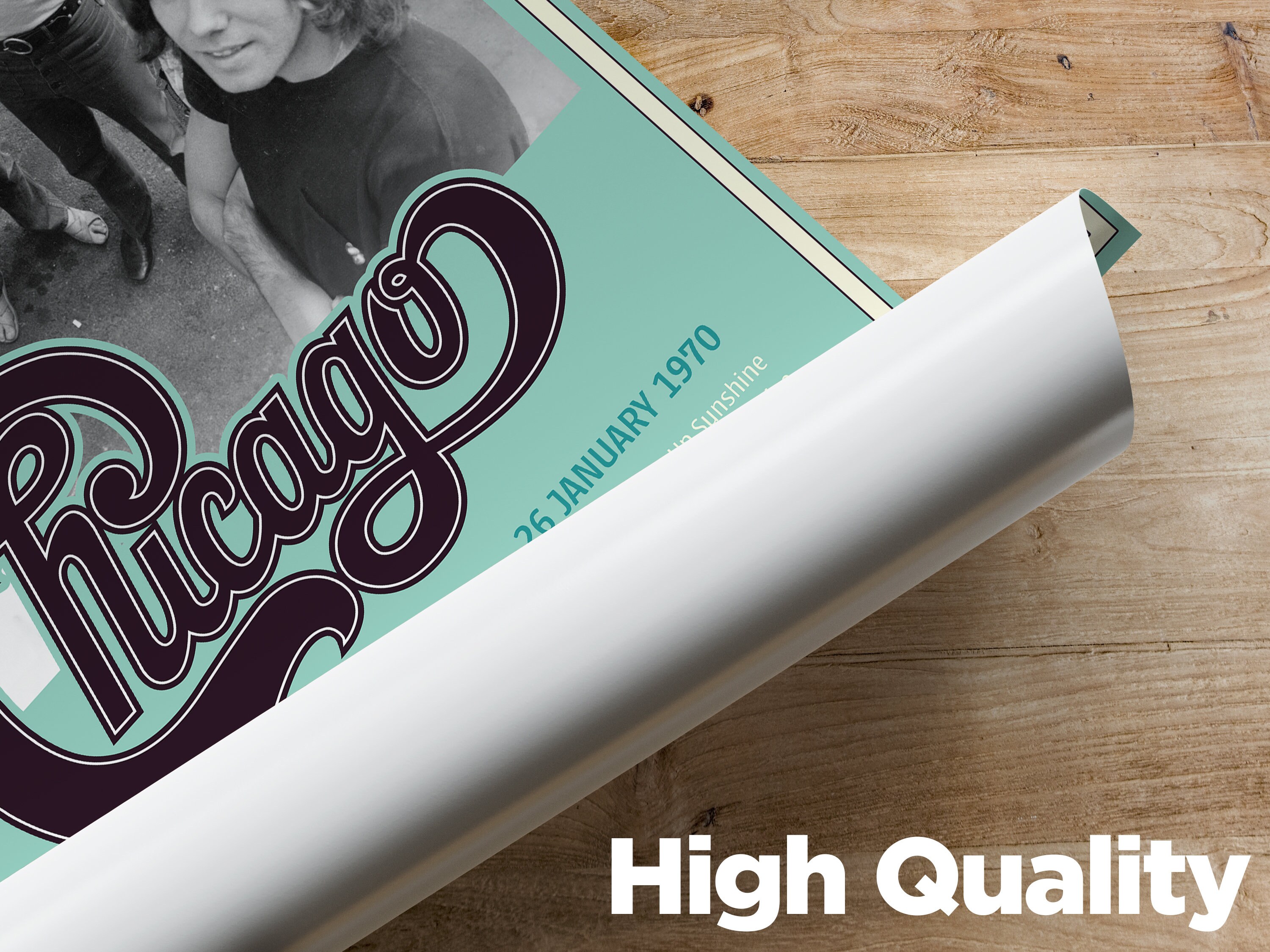 Chicago Band Chicago II Album Poster, Vintage Wall Art, Retro Music ...