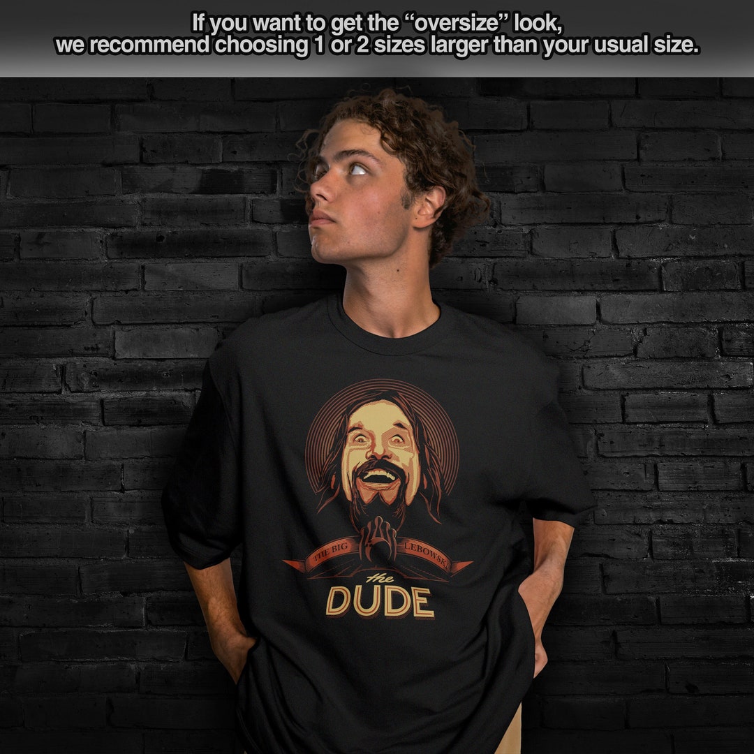 The Big Lebowski Shirt, Funny Movie Quote Tee, the Dude, Abides ...