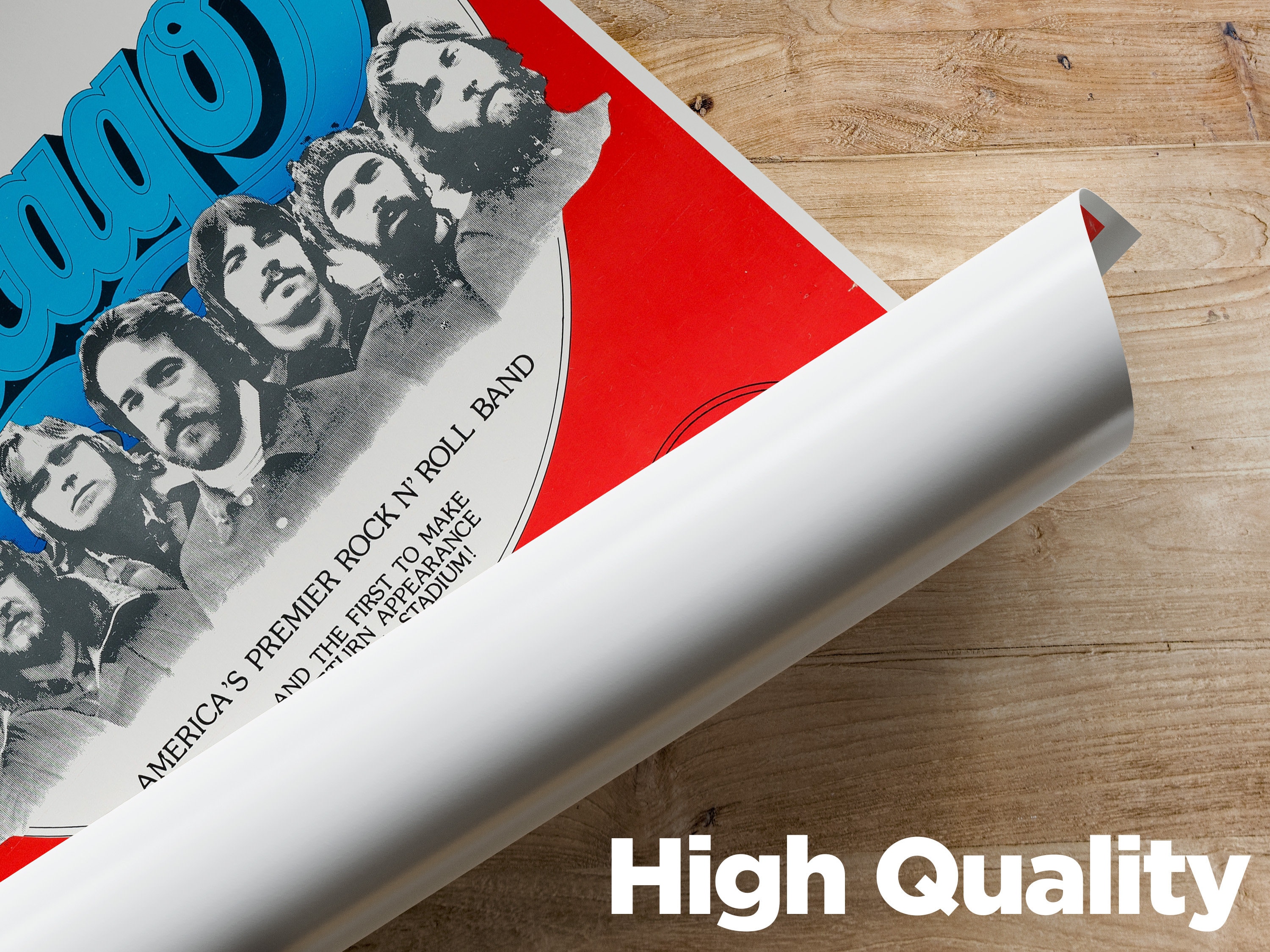 Chicago Band Tampa Stadium Vintage Concert Poster, Vintage Wall Art ...