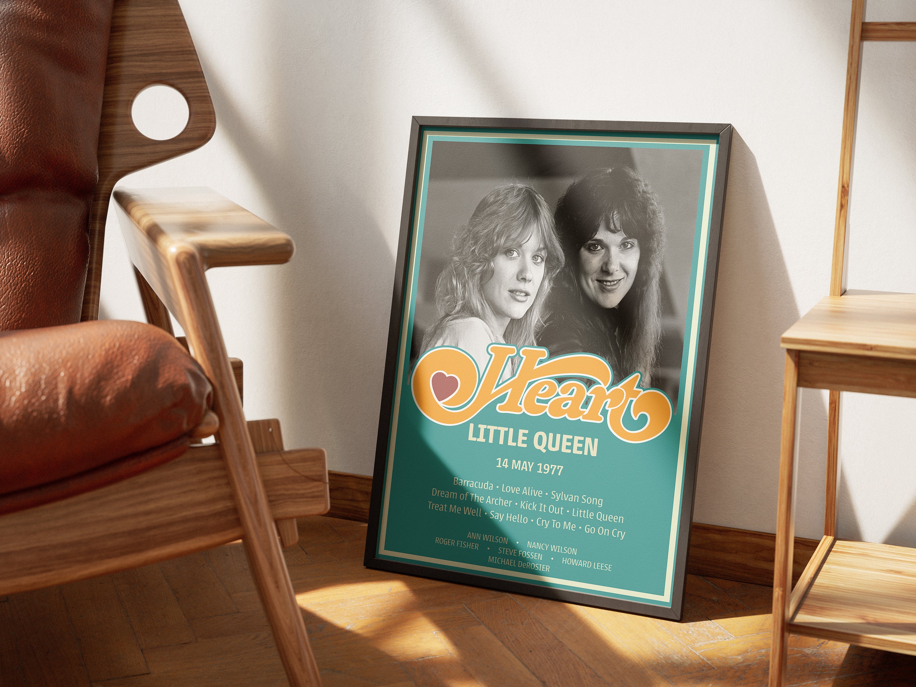 Heart the Band Little Queen Album Poster, Vintage Wall Art, Vintage ...