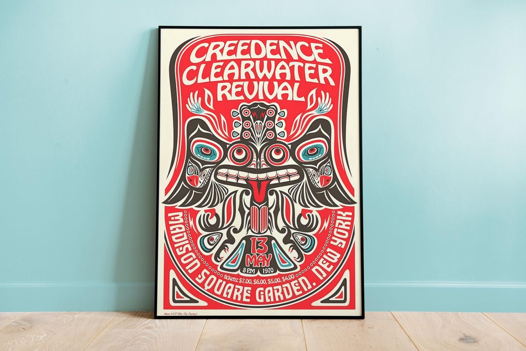 Creedence Clearwater Revival Madison Square Concert Poster, CCR Poster ...